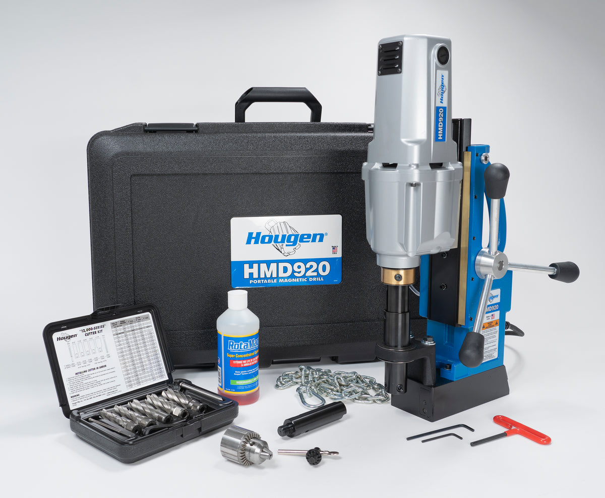 Hougen HMD920 Magnetic Drill Fabricators Kit Fractional 3" Depth of Cu ...