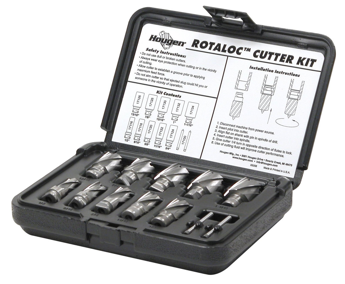 Hougen 17001 RotaLoc Annular Cutter Kit - Fractional — Hougen Mag ...